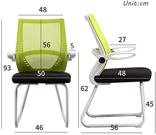 Office Chair Mesh Chair Swivel Armrest Seat Arch-Leg Table and Chair Computer Chair Ergonomic Backrest Big Class Game Chair Chair (Color : Orange) Needed
