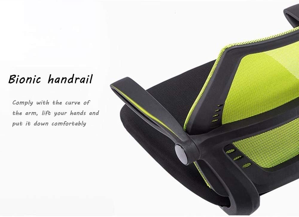 Office Chair Mesh Chair Swivel Armrest Seat Arch-Leg Table and Chair Computer Chair Ergonomic Backrest Big Class Game Chair Chair (Color : Orange) Needed