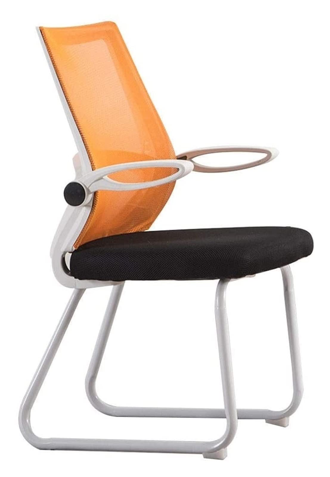 Office Chair Mesh Chair Swivel Armrest Seat Arch-Leg Table and Chair Computer Chair Ergonomic Backrest Big Class Game Chair Chair (Color : Orange) Needed