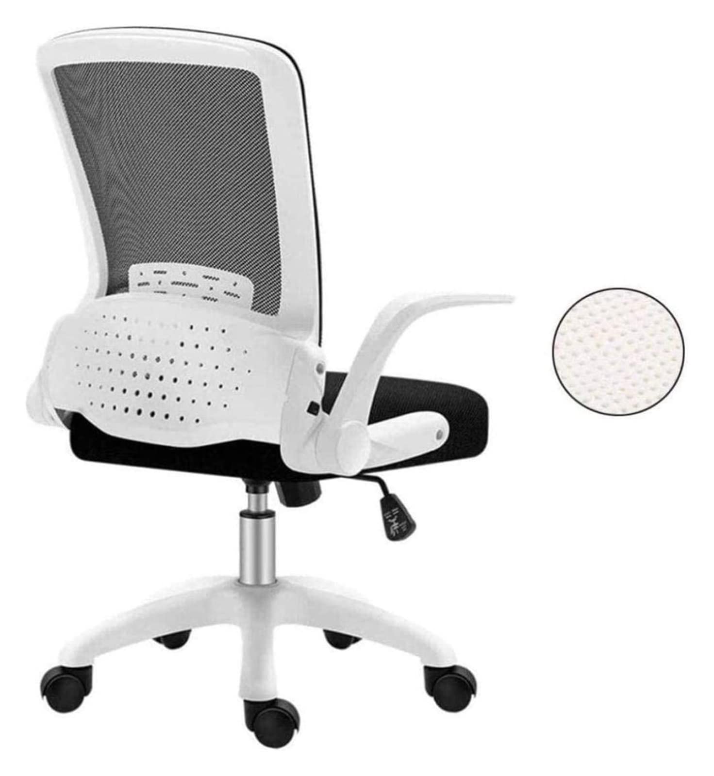 Chair Ergonomic Office Desk Chair Mesh Swivel Computer Task Chair Mid Back with Flip Up Arms