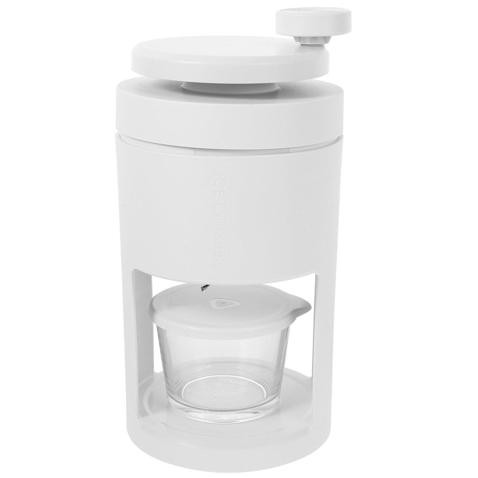 Kichvoe Stainless Steel Blades Portable Crushed Ice Maker Ice Cube Mold Shaved Ice Machine Ice Machine Crushed Ice Handheld Ice Machine Washable Tool Crusher Ice Blender Household Glass