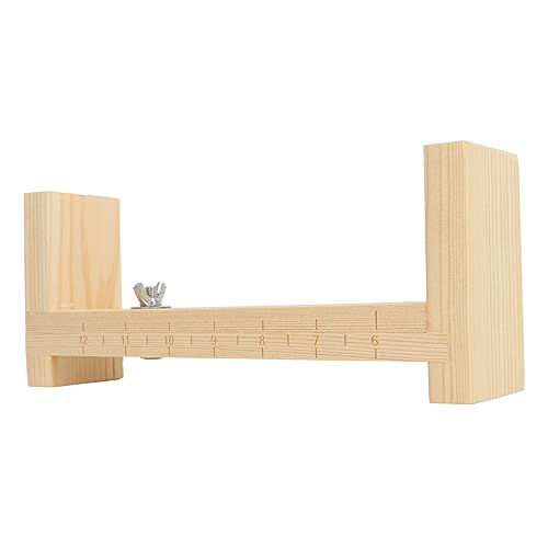 Alomejor Wooden Paracord Bracelet Jig Adjustable Craft Tool Kit for DIY Braiding Weaving Simple Portable with Adjustable Distance Slider