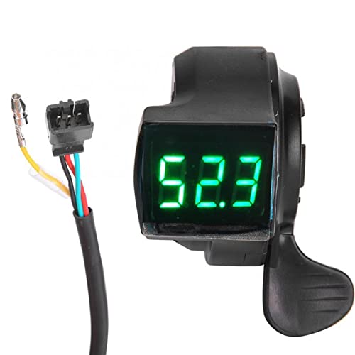 Bike Fender E-Bike Thumb Throttle LCD Digital Battery Voltage Display Switch Electric Vehicle Display Switch Handle Finger Thumb Throttle Mud Guards