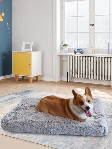 Dog Fluffy Bed, Square Plush Dog Bed, Soft Cloth Mat, Pets Soft Cushion Bed, Dog Bed Mats, Pet Friendly Bedding, Dog Bed Features, Plush Square Kennel Cat Mat Pet Kennel, Soft Cloth Mat for Dogs