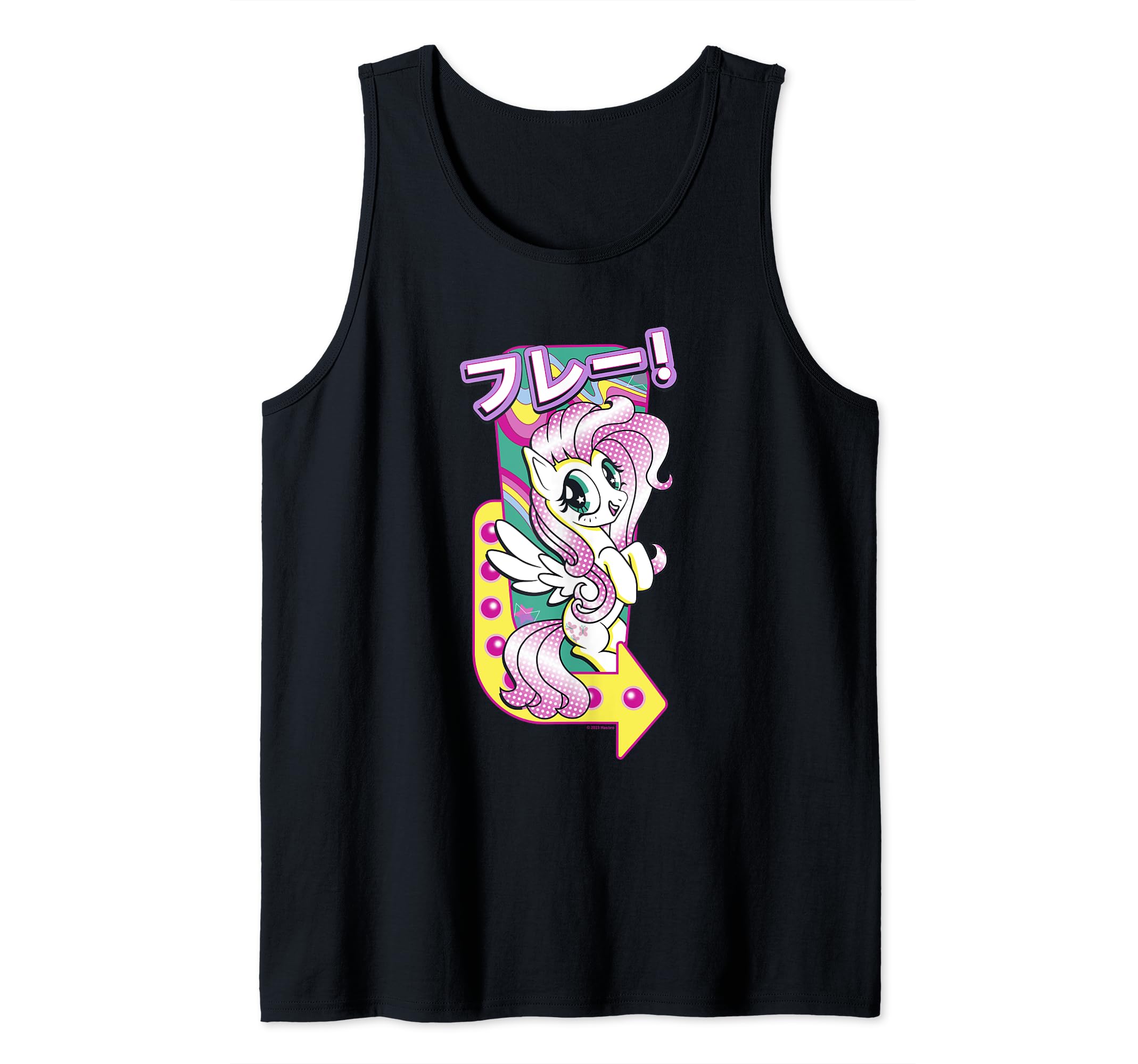 My Little Pony: Friendship Is Magic Fluttershy Kanji Neon Tank Top