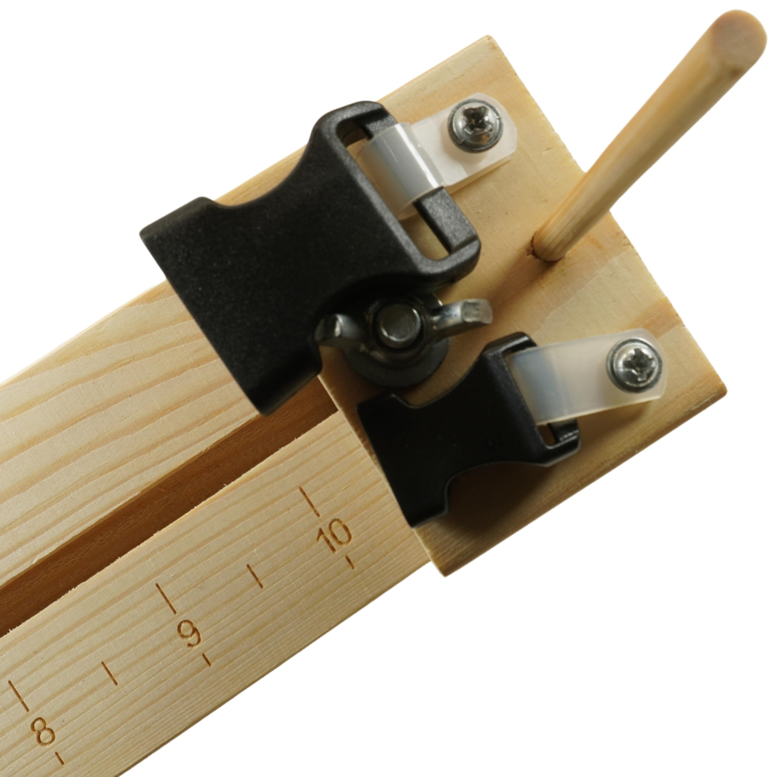 Beginner Paracord Wood Jig - Adjustable Length Bracelet Making, Paracord Craft, Braiding Weaving Tool Kit with Buckles