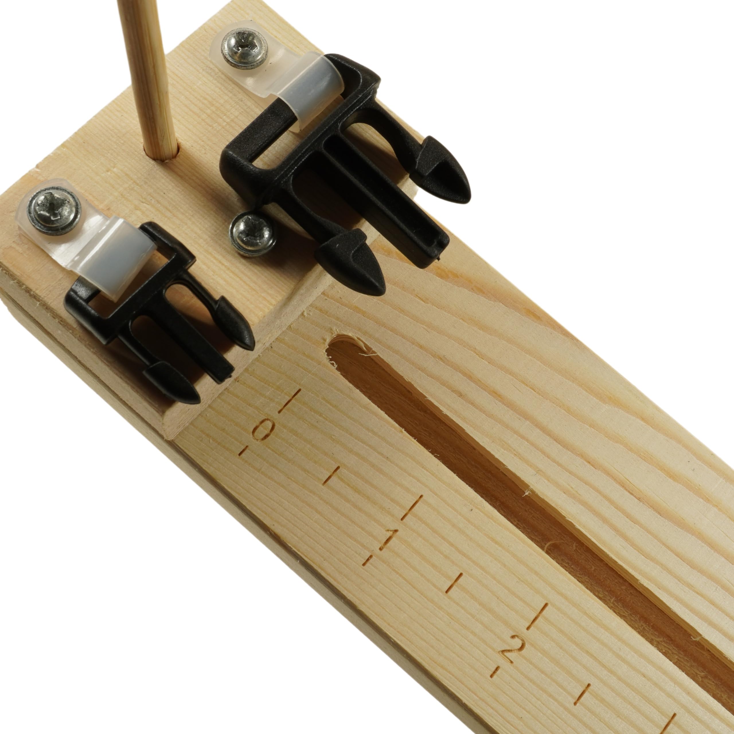 Beginner Paracord Wood Jig - Adjustable Length Bracelet Making, Paracord Craft, Braiding Weaving Tool Kit with Buckles