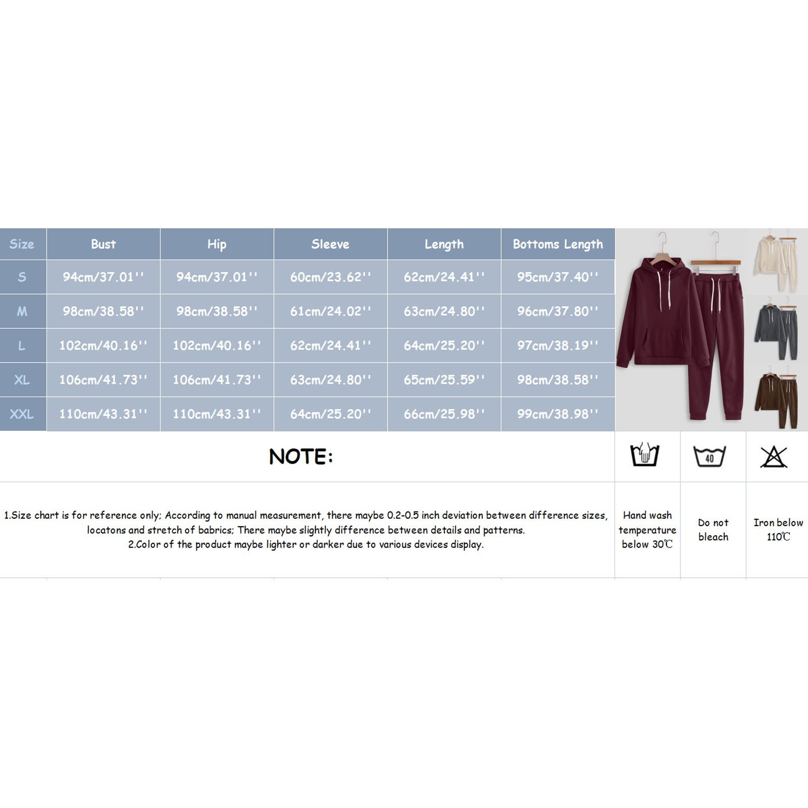 TTBDWiian 2025 Pink Tracksuit for Women 2 Piece Outfits Workout Sets Tracksuit Long Sleeve Hooded Jogger Pant Matching Set