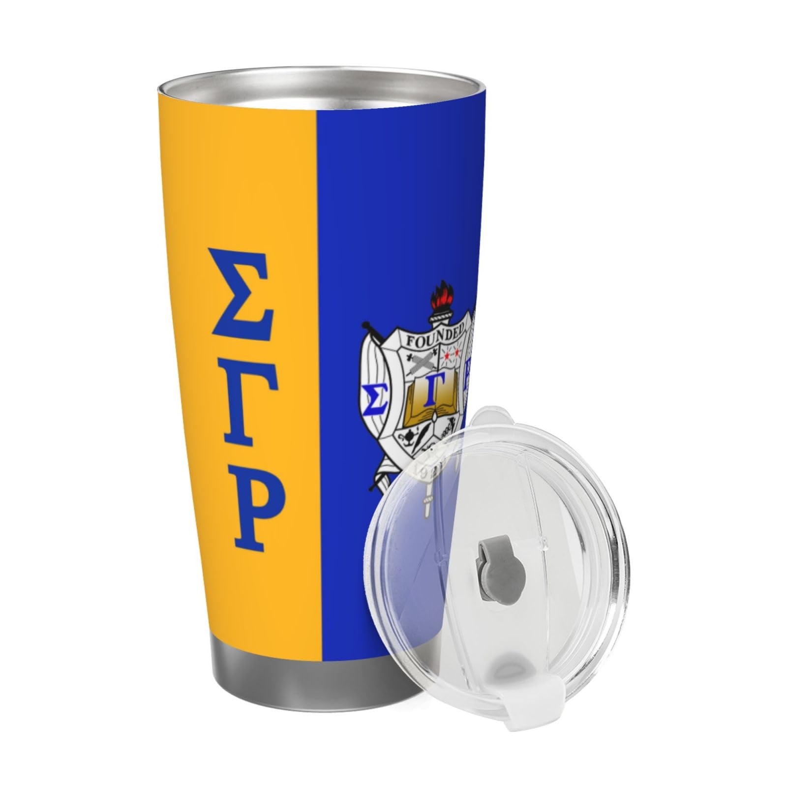 Sigma Gamma Car Cup Rho sorority paraphernalia Insulation Tumbler Reusable Stainless Steel Coffee Mug 20oz