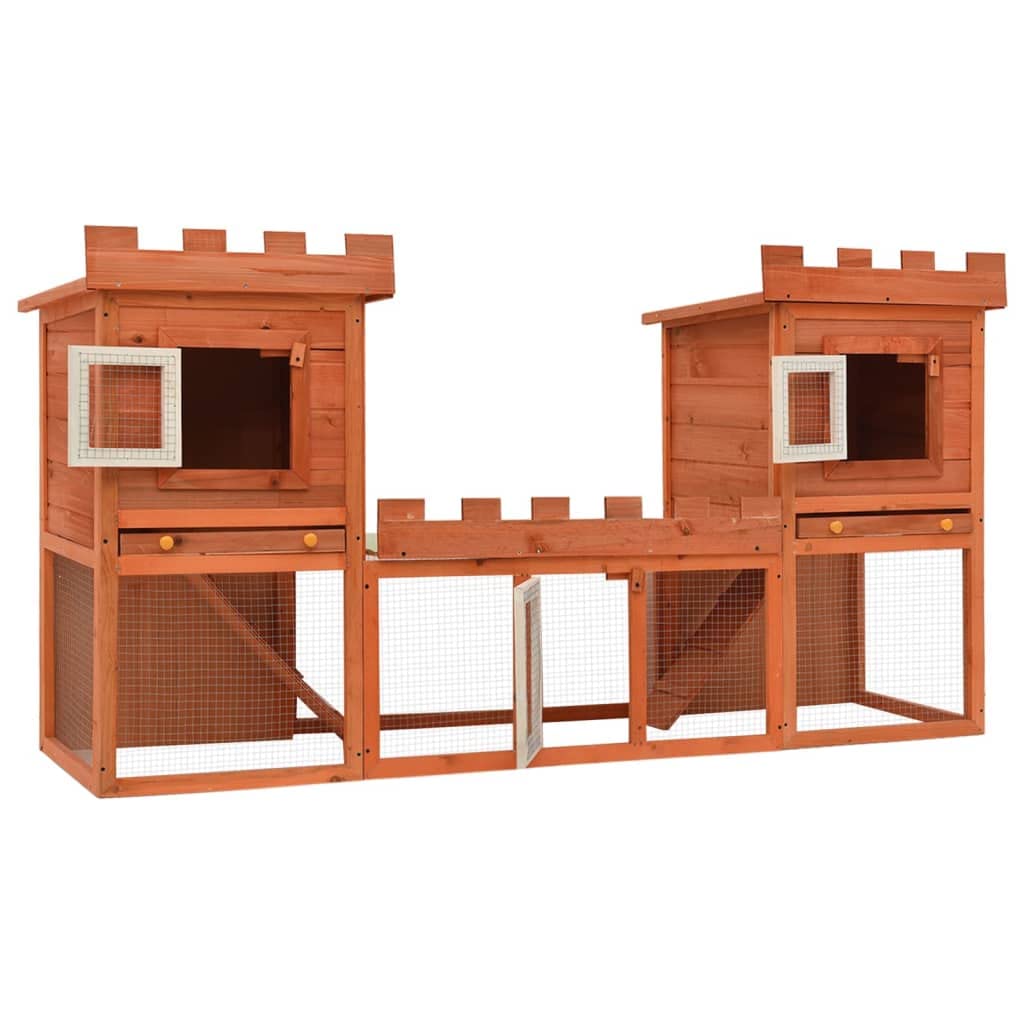 Outdoor Large Rabbit Hutch House Pet Cage,Hamster cage Chameleon cage Chinchilla cage Reptile Terrarium Nesting Boxes Suitable for Patio, Outdoor, Backyard and Farm Double House