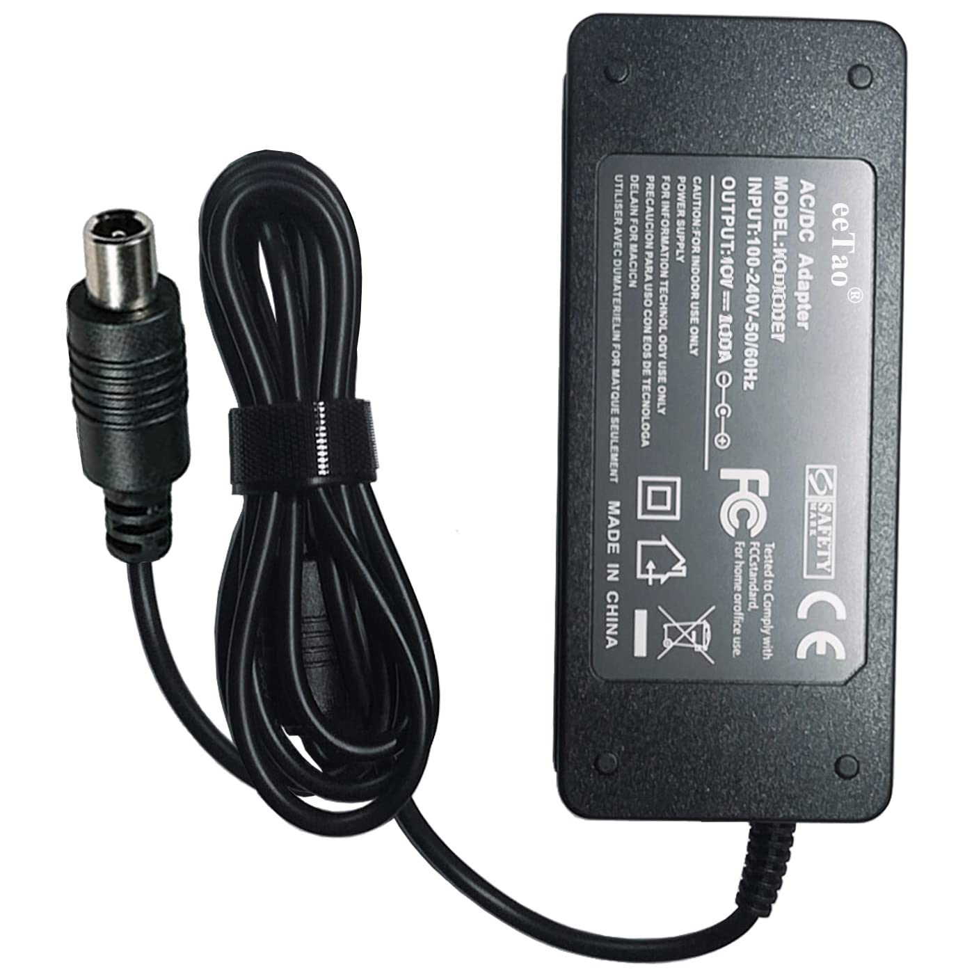 eeTao 42V AC/DC Adapter Charger Compatible with MotoTec ET Mini Pro MT-ES05 MTES05 ET-Mini-Pro-36V ETMini 36V 6.6Ah 36VDC 6600mAh Lithium Li-ion Battery Pack DC42V 1.5A 42VDC 2A Power Supply Cable PSU