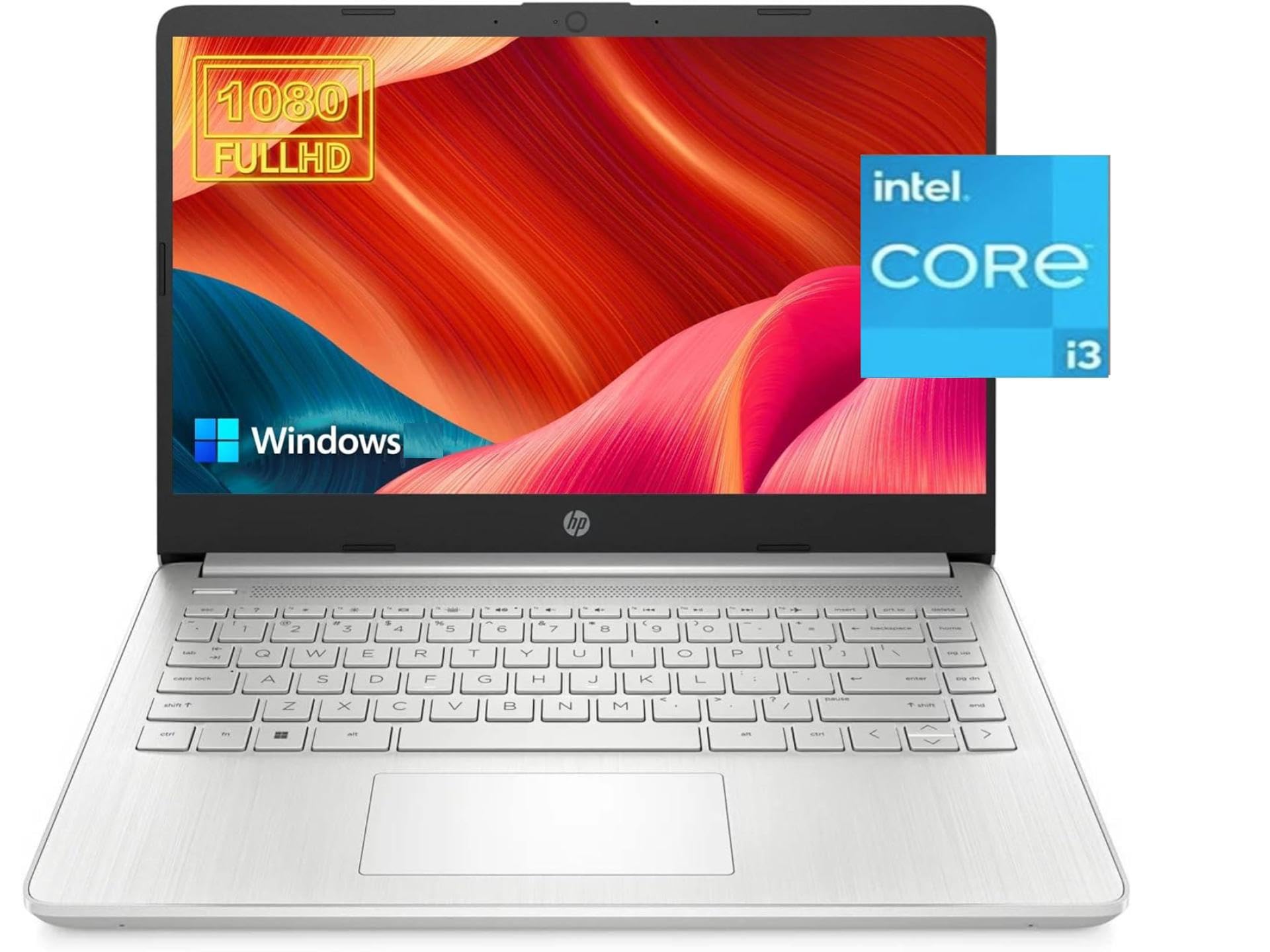 HP hp 14 Laptop for Productivity and Entertainment,14'' FHD Display, 20GB RAM, 1TB SSD, 11th Gen Intel Quad-Core i3-1125G4, USB Type-C, WiFi, Bluetooth, HDMI Webcam Long Battery Windows 10S/11