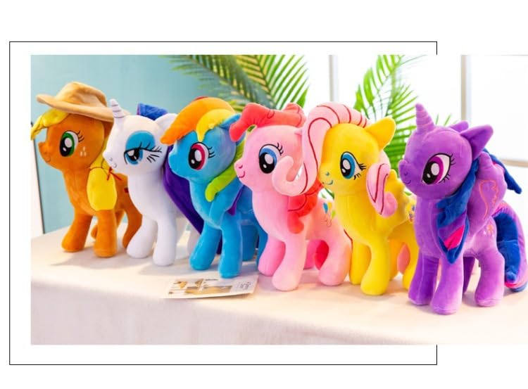 Little Horse Plush Toy 50cm Friendship Movie Feature Character Doll Action Figure Model Toy (Fluttershy)