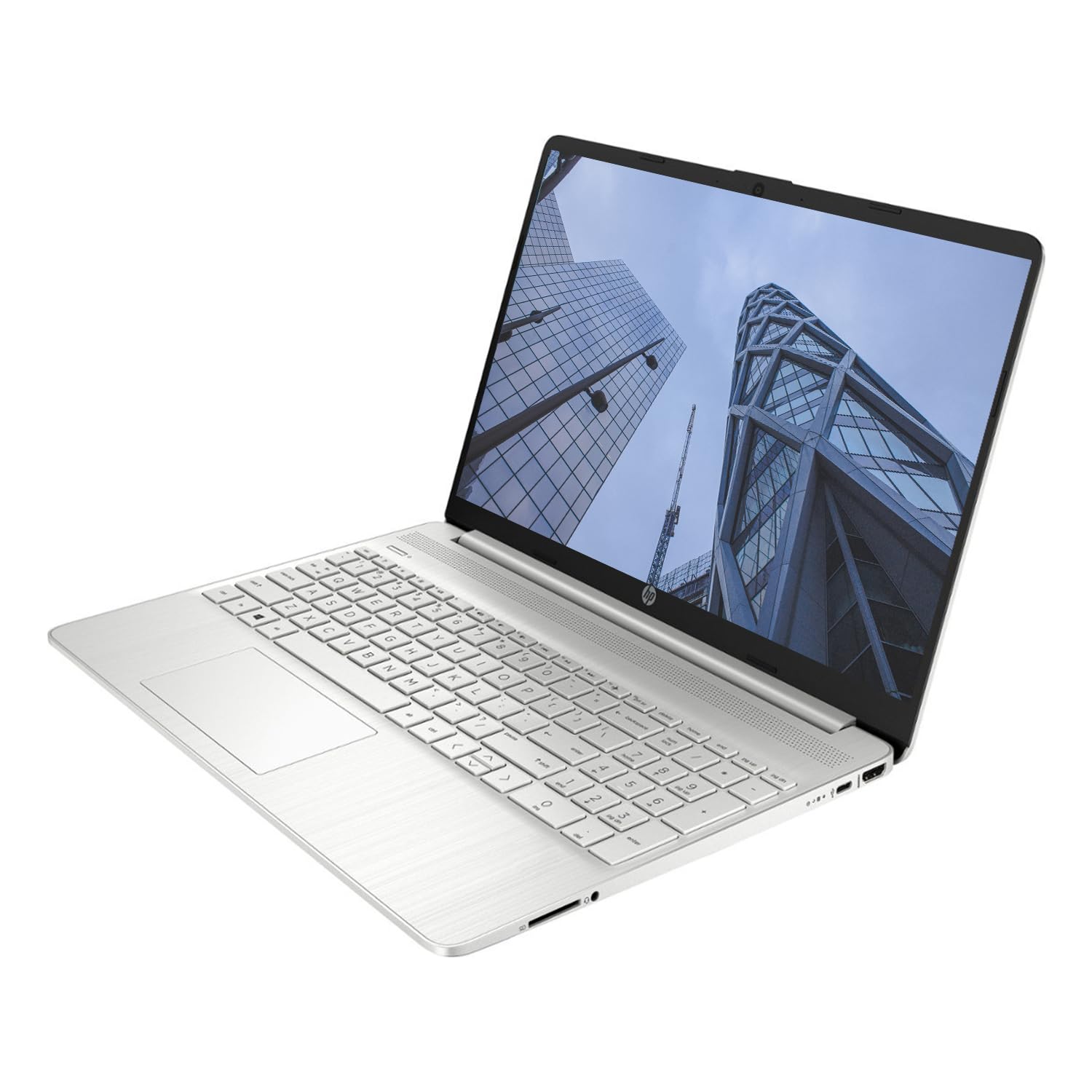 HP Essential 15 Laptop, 15.6" HD Screen, AMD Ryzen 3 5300U, 16GB RAM, 1TB SSD, Webcam, HDMI, Wi-Fi, Windows 11 Home, Silver