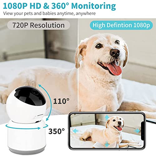 PAPIFEED Automatic Cat Feeder(2.4G WiFi APP Control 6L) & Pet Camera with Phone App(2.4G/5GHz WiFi Two-Way Audio Night Vision)