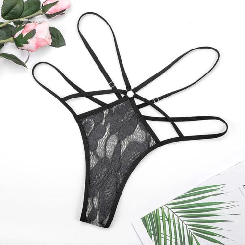 Ennice Custom Women's Classic Thong Funny Briefs for Wife Underwear Shorts T Back 3XL Sexy2