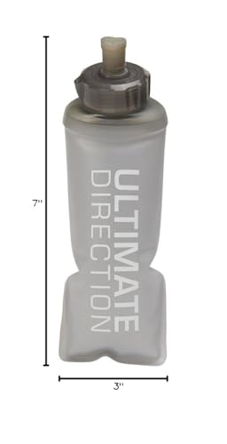 Ultimate Direction Body Bottle V3 - Soft Sided Water Bottle for Running, Marathons, Backpacking, 500mL Volume, BPA Free, Hot or Cold Compatible