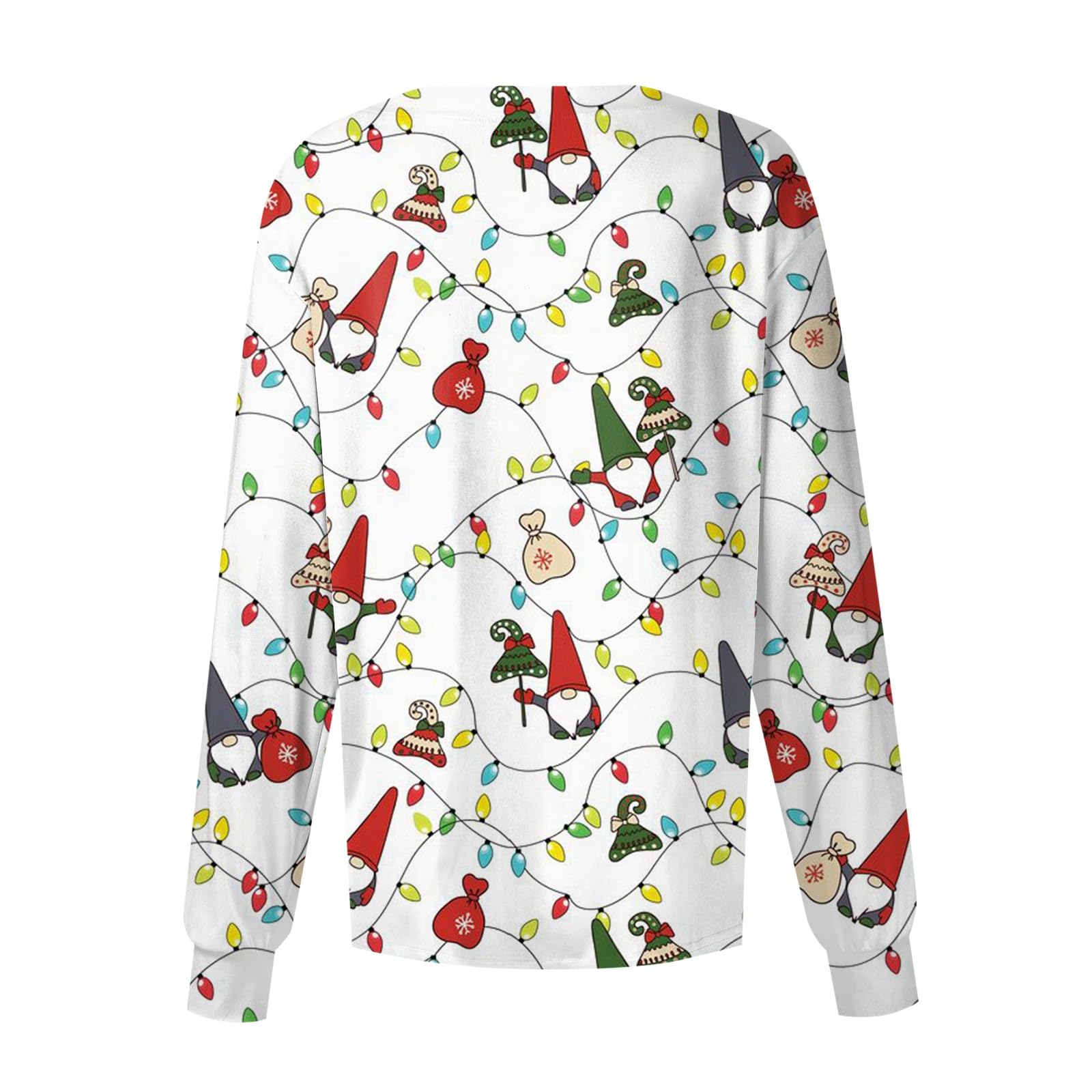 OIOLOYJM Sweatshirt 2023 Nurse Undershirt Long Sleeve Lab Coat Women Cute Jacket Womens Scrub Jacket Cute Jackets Dental Scrubs Halloween Scrub Womens Scrub Jacket Christmas
