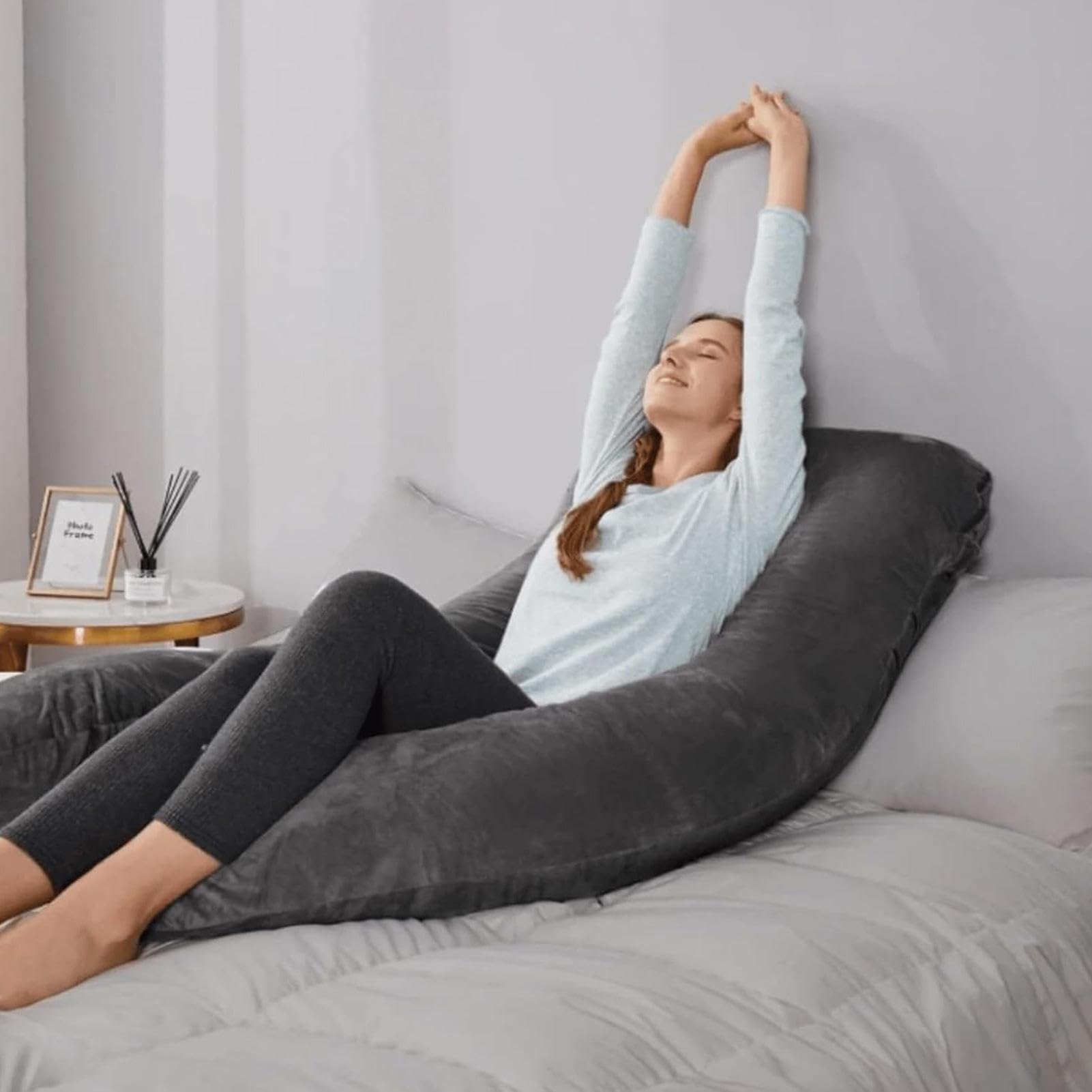 Pregnancy Pillow, Body Pillow, U Shaped Full Maternity & Body Pillows, Pregnancy Pillows for Sleeping, Cuddle Pillow, Side Sleeper Body Pillow for Adults