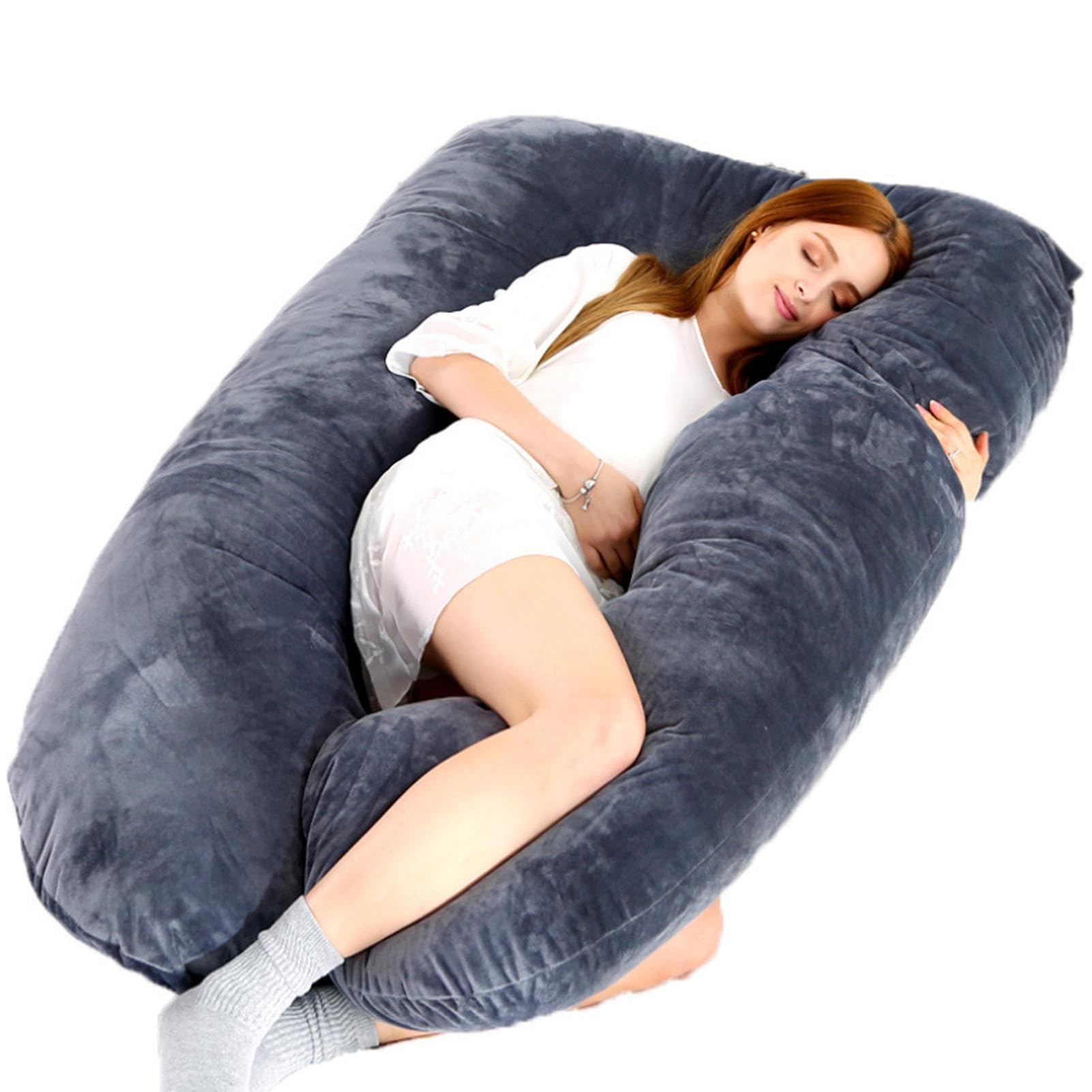 Pregnancy Pillow, Body Pillow, U Shaped Full Maternity & Body Pillows, Pregnancy Pillows for Sleeping, Cuddle Pillow, Side Sleeper Body Pillow for Adults