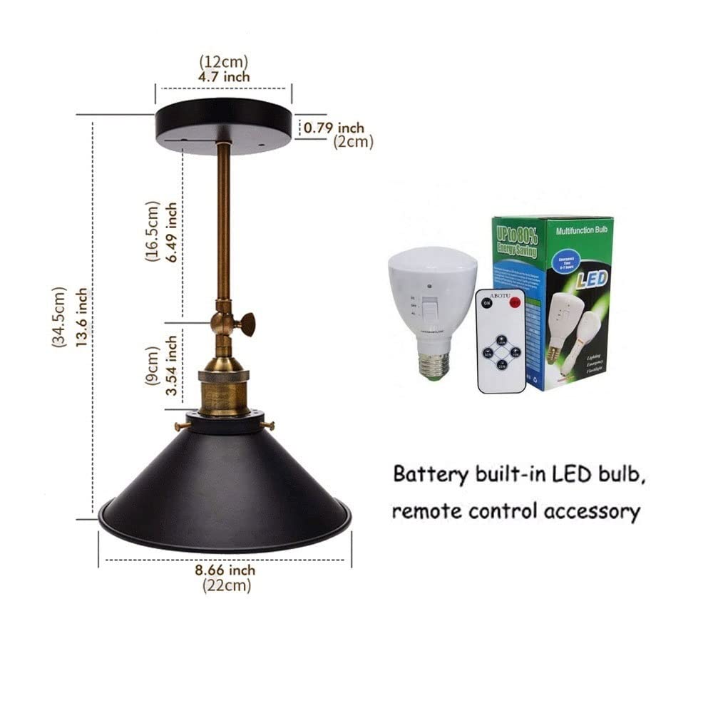 DEVINK 2-Pack 300 Lumens Led Remote Control Battery Operated Indoor No Cord Wall Sconce Light Fixture for Room Lighting Wall Decor Bedroom- Easy Installation, Dimmable Control