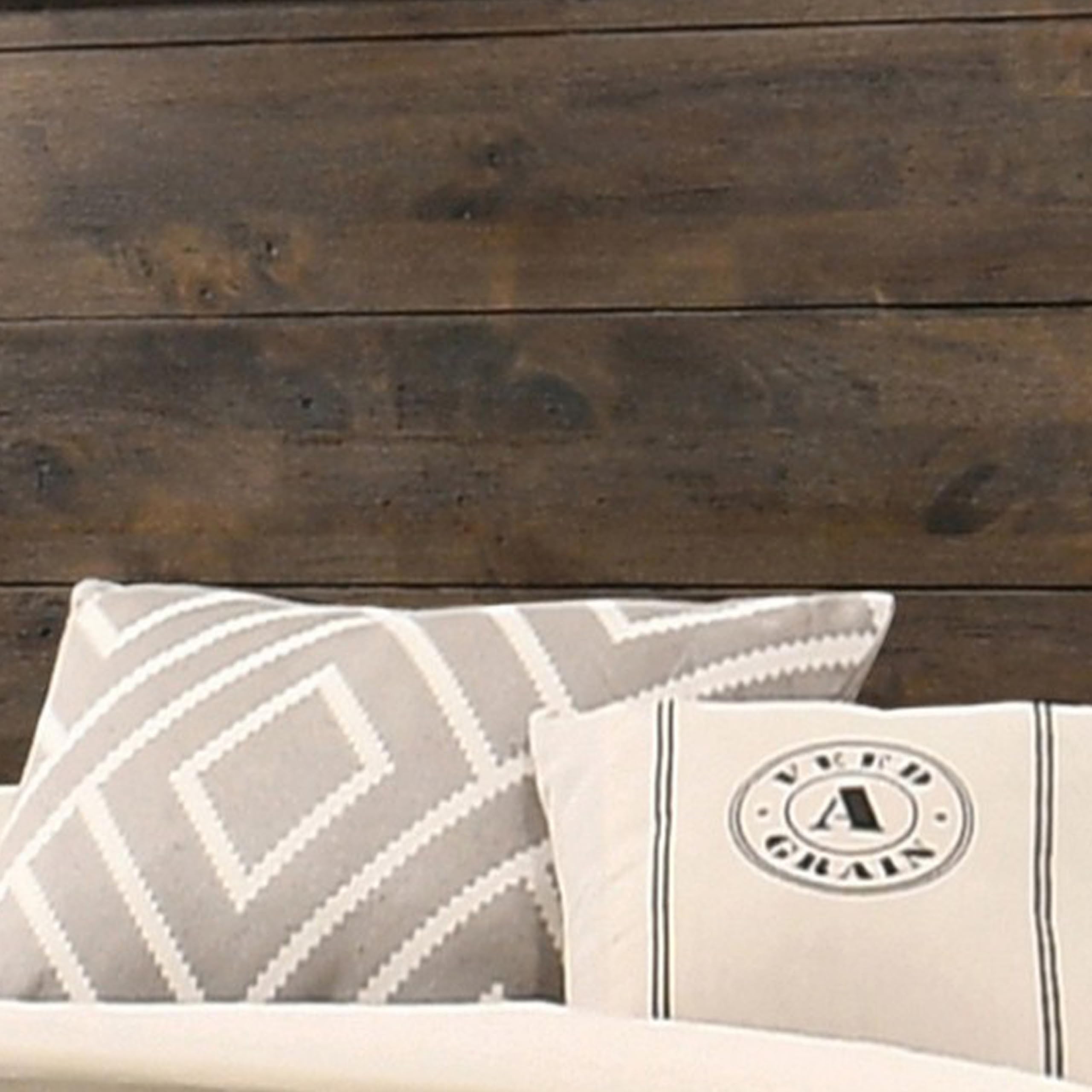 Benjara BM302765 Low Platform Frio 2-Drawers California King Size Storage Bed Rustic Brown & Black