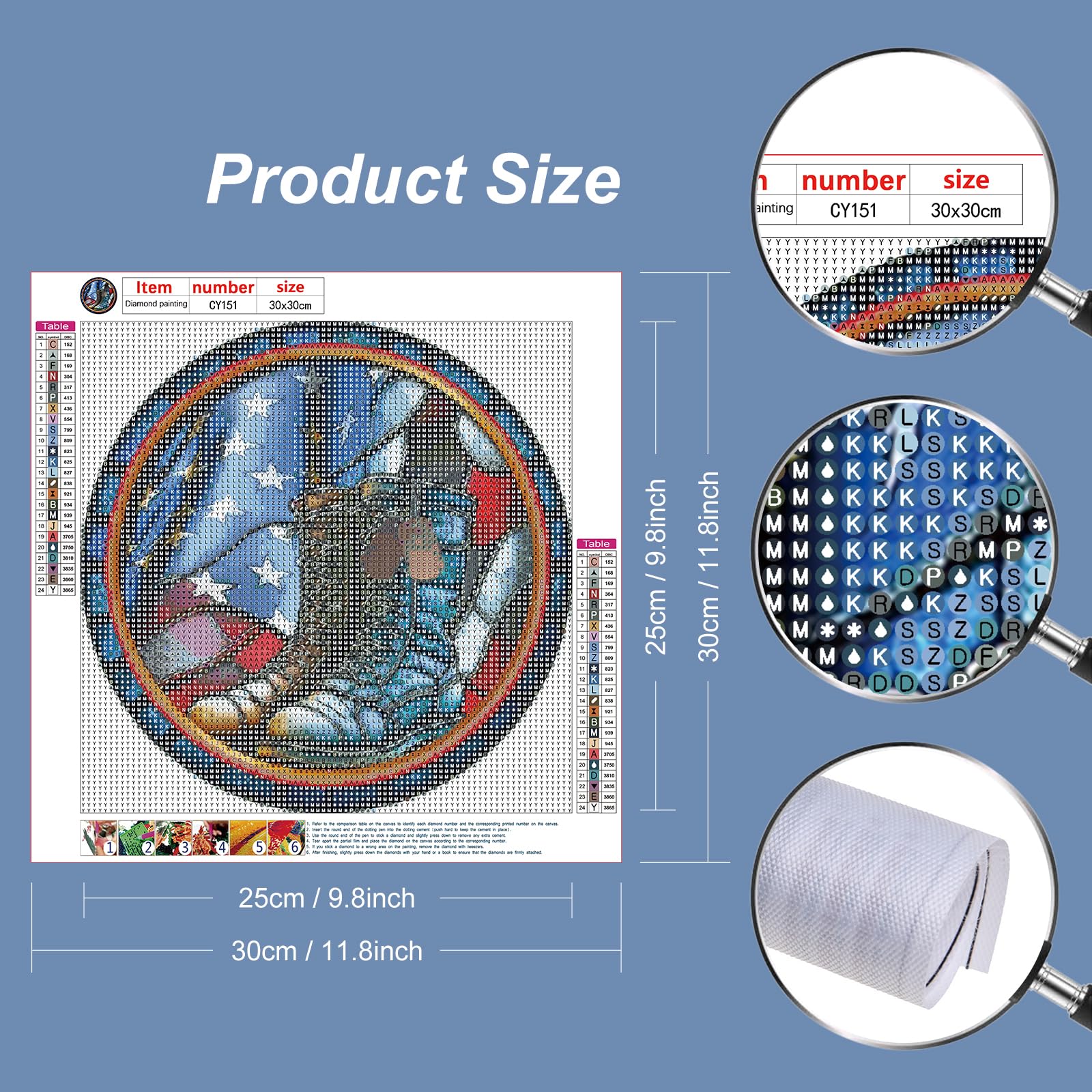 Stalente Diamond Painting Kits for Adults, 5D DIY Diamond Art Kits for Beginners Round Full Drill Diamond Painting for Home Wall Decoration Gift 12×12inch, Boots