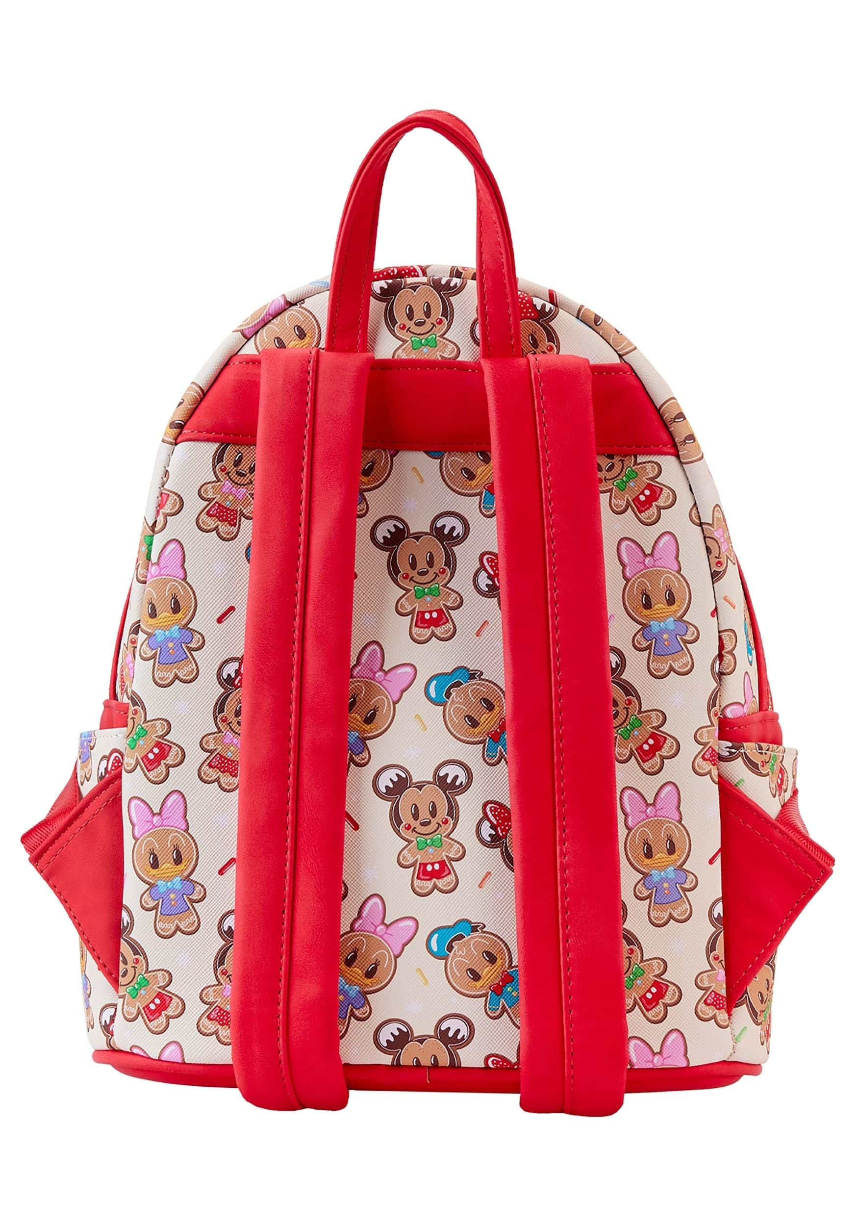 Loungefly Disney Mickey & Friends Gingerbread Cookie All-Over Print Mini Backpack With Ear Headband
