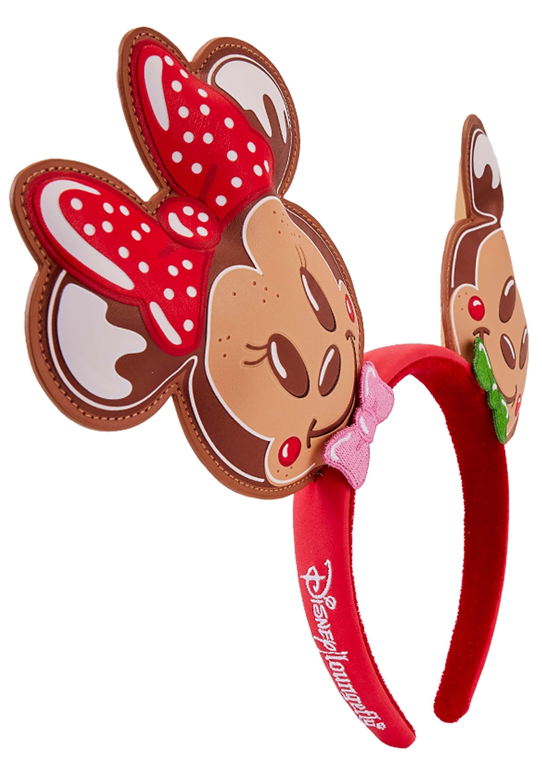 Loungefly Disney Mickey & Friends Gingerbread Cookie All-Over Print Mini Backpack With Ear Headband
