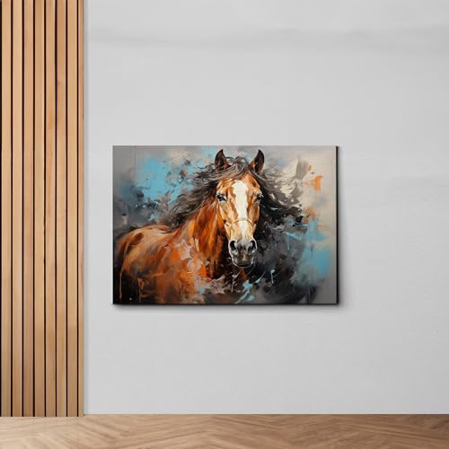 Majestic Black Stallion Galloping In The Clouds, Black Horse On Salt Flats, Canvas Print, Black Horse Print, Black Horse Wall Art