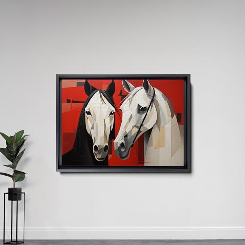 Majestic Black Stallion Galloping In The Clouds, Black Horse On Salt Flats, Canvas Print, Black Horse Print, Black Horse Wall Art