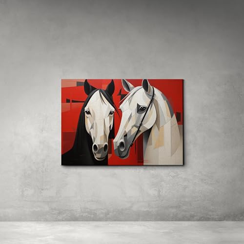 Majestic Black Stallion Galloping In The Clouds, Black Horse On Salt Flats, Canvas Print, Black Horse Print, Black Horse Wall Art