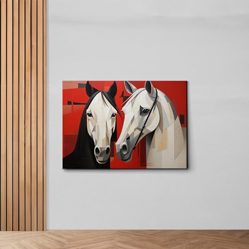 Majestic Black Stallion Galloping In The Clouds, Black Horse On Salt Flats, Canvas Print, Black Horse Print, Black Horse Wall Art