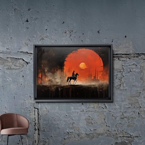 Majestic Black Stallion Galloping In The Clouds, Black Horse On Salt Flats, Canvas Print, Black Horse Print, Black Horse Wall Art