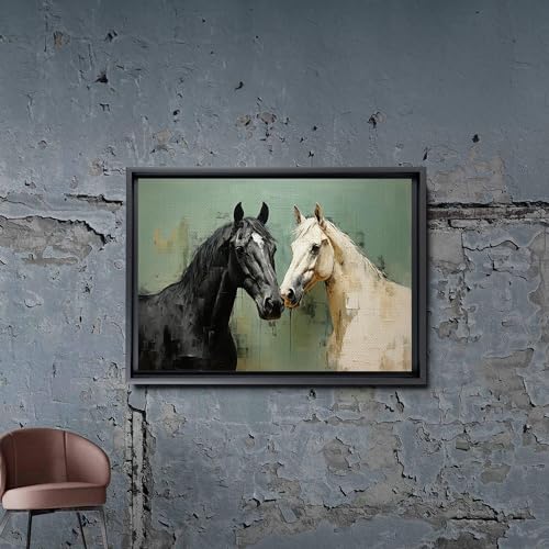 Majestic Black Stallion Galloping In The Clouds, Black Horse On Salt Flats, Canvas Print, Black Horse Print, Black Horse Wall Art