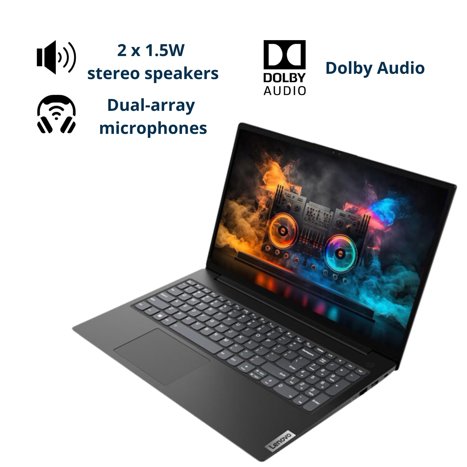 Lenovo V15 Laptop, 15.6" FHD Display, AMD Ryzen 5 5500U Hexa-core Processor (Beat i7-1065G7), 40GB RAM, 1TB SSD, RJ-45, Numeric Keypad, Wi-Fi, Windows 11 Pro, Black, Additional 1 Yr ADP