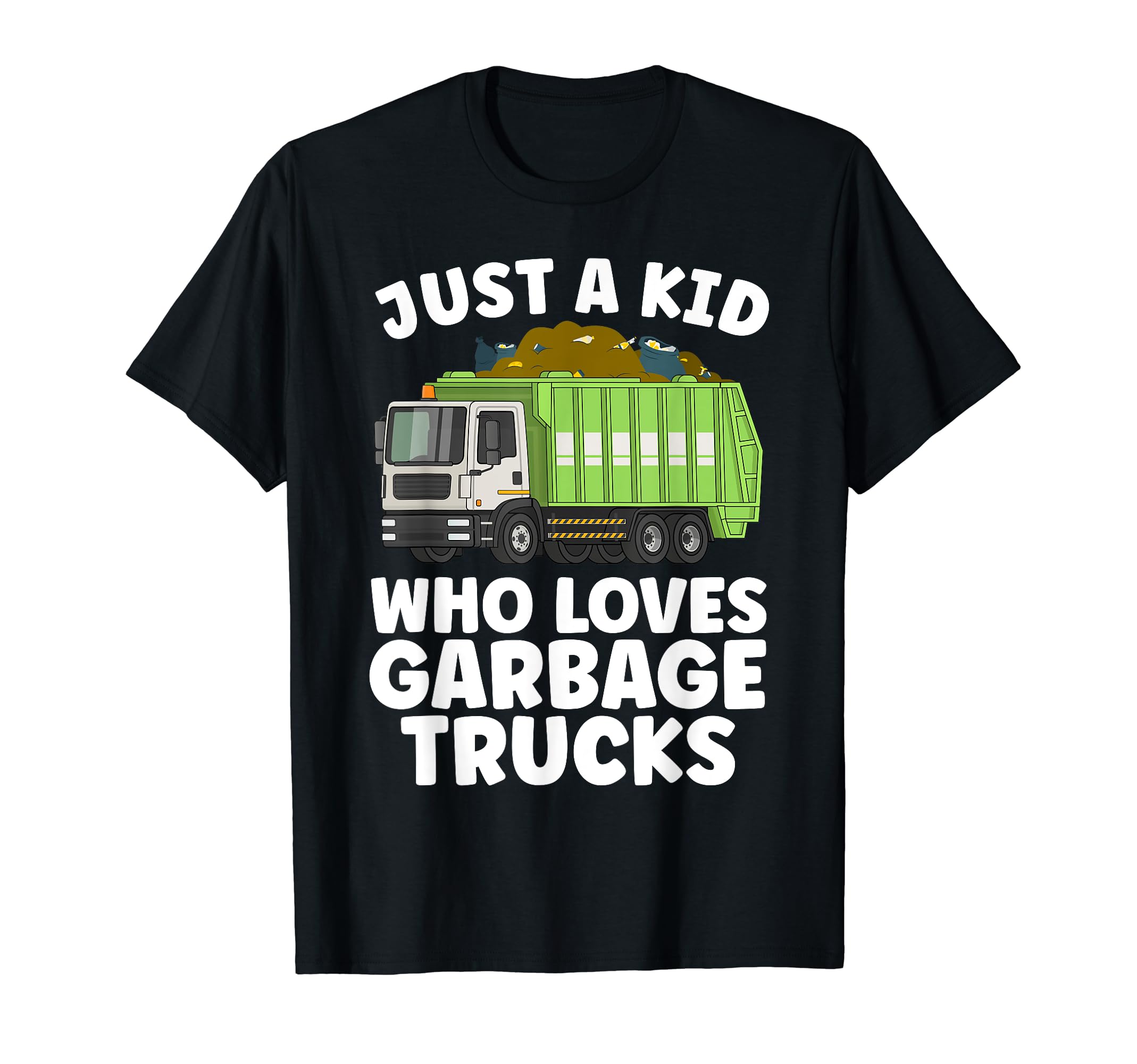 Garbage Truck Art For Boys Toddler Trash Waste Garbage Truck T-Shirt