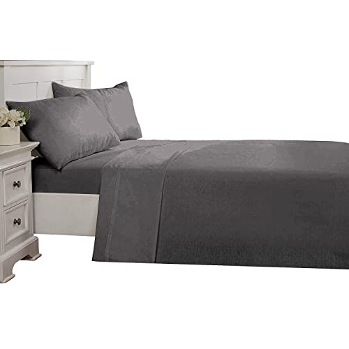 Kavy Beddings 6 Piece Hotel Luxury Bedding Sheet Set (Dark Grey) Full Size 1000 Thread Count, 100% Egyptian Cotton 18 Inch Deep Pocket Bed Sheets