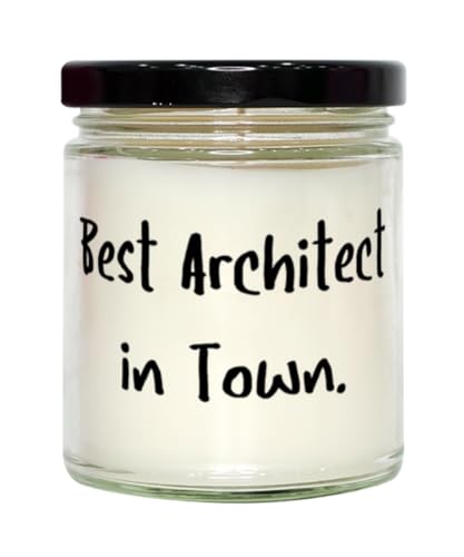 Best Architect in Town. Scent Candle, Architect Present from Friends, Perfect for Coworkers