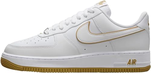 Nike Air Force 1 '07 White/White-Bronzine Mens Size 10.5
