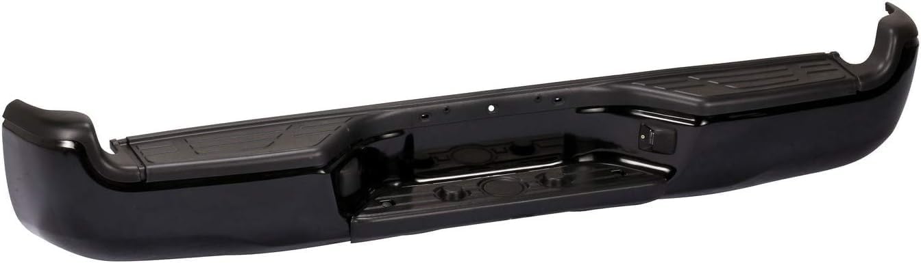 New Rear Step Bumper, Face Bar And Pad, w/Pad Provision, w/Mounting Bracket, Powdercoated Black, w/o SR5 Pkg Comaptible For Toyota Tacoma 2005-2015 TO1103114 5215104051-PFM