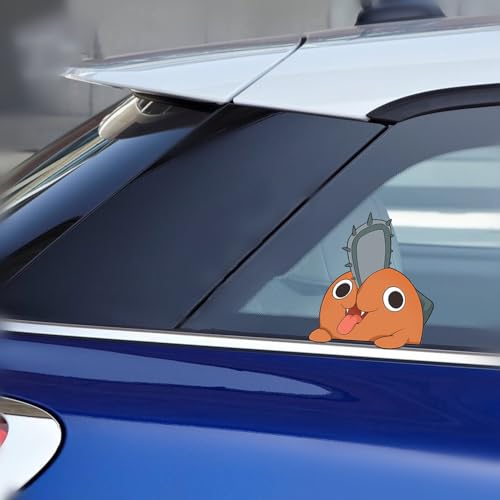 Chainsaw Man Anime Car Stickers Peeker Decals Pochita Vinyl JDM Car Accessories Automotive Funny Signs Window Décor