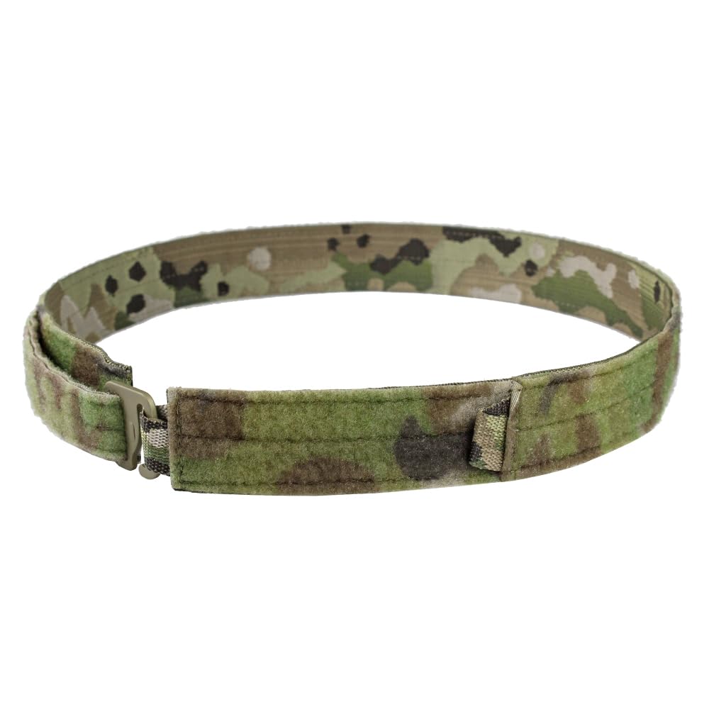 Tactical Inner Belt G Hook Underbelt Buckleless Loop Lining Battle Inner Duty Belt for Mens Waist EDC Gear (Multicam, Medium(31"-40"))