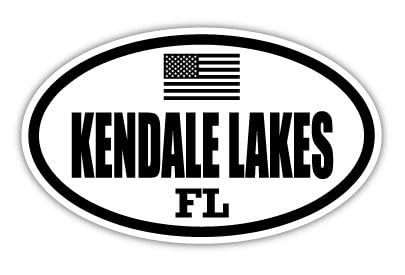 3 Pack Reflective Kendale Lakes FL Florida Miami-Dade County Stealthy US Flag Euro Decal Sticker Vinyl for Hard Hats, Bottles, Glass, Toolbox 2" x 3"