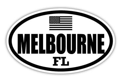 3 Pack Reflective Melbourne FL Florida Brevard County Stealthy US Flag Euro Decal Sticker Vinyl for Hard Hats, Bottles, Glass, Toolbox 2" x 3"