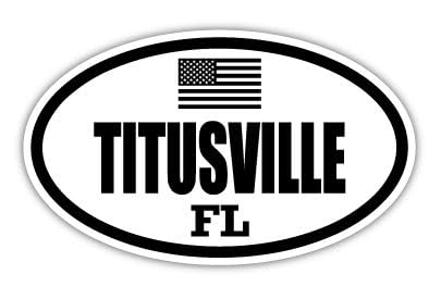 3 Pack Reflective Titusville FL Florida Brevard County Stealthy US Flag Euro Decal Sticker Vinyl for Hard Hats, Bottles, Glass, Toolbox 2" x 3"