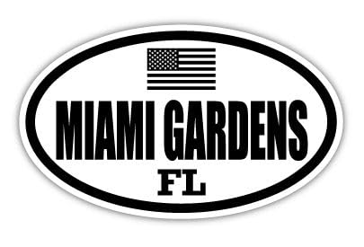 3 Pack Reflective Miami Gardens FL Florida Miami-Dade County Stealthy US Flag Euro Decal Sticker Vinyl for Hard Hats, Bottles, Glass, Toolbox 2" x 3"