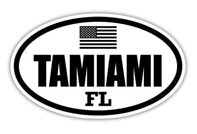 3 Pack Reflective Tamiami FL Florida Miami-Dade County Stealthy US Flag Euro Decal Sticker Vinyl for Hard Hats, Bottles, Glass, Toolbox 2" x 3"
