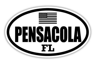 3 Pack Reflective Pensacola FL Florida Escambia County Stealthy US Flag Euro Decal Sticker Vinyl for Hard Hats, Bottles, Glass, Toolbox 2" x 3"