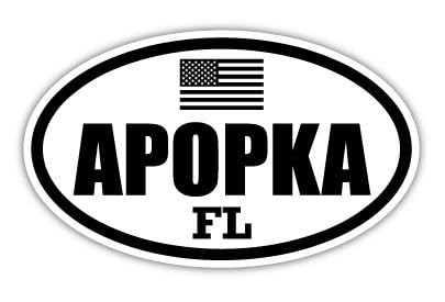 3 Pack Reflective Apopka FL Florida Orange County Stealthy US Flag Euro Decal Sticker Vinyl for Hard Hats, Bottles, Glass, Toolbox 2" x 3"